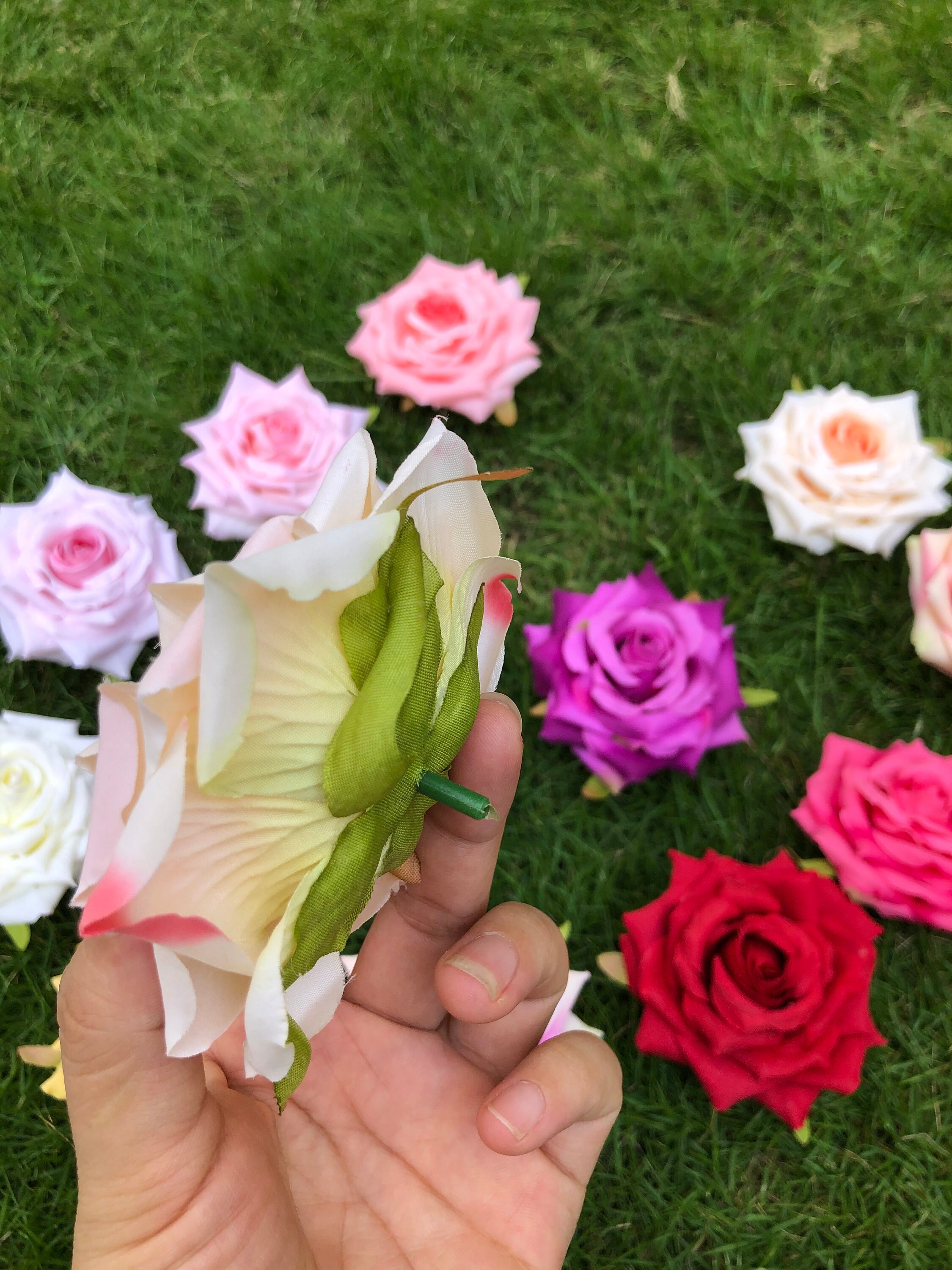 50-100pcs Rosa artificial Rosa falsa de champán Rosas falsas - Etsy España