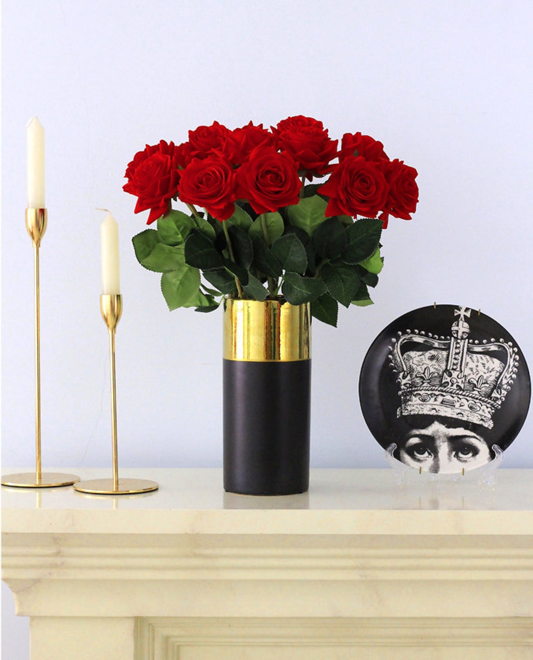 Real Touch Rose, 20pcs High Quality Artificial Rose, Rose With Stems ...