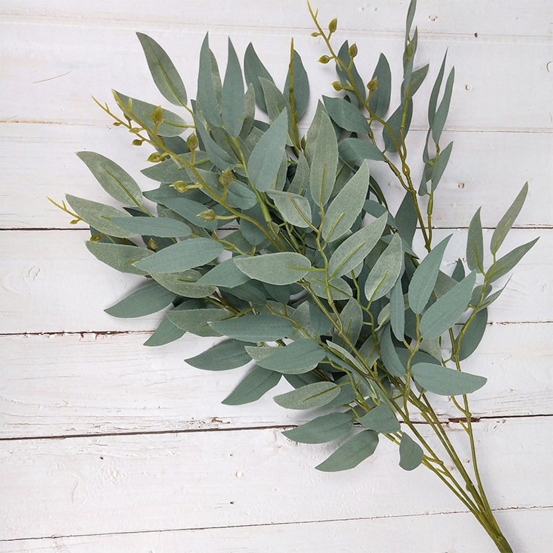 Artificial Willow Greenery Leaves Stems, Willow Greenery for Wedding ...
