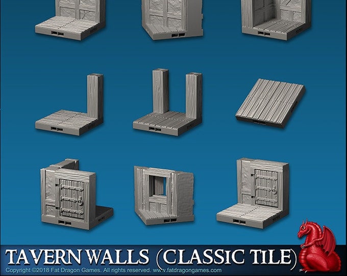 Tavern Bar Dnd Miniature Terrain, Dungeons and Dragons, D&D, Pathfinder ...