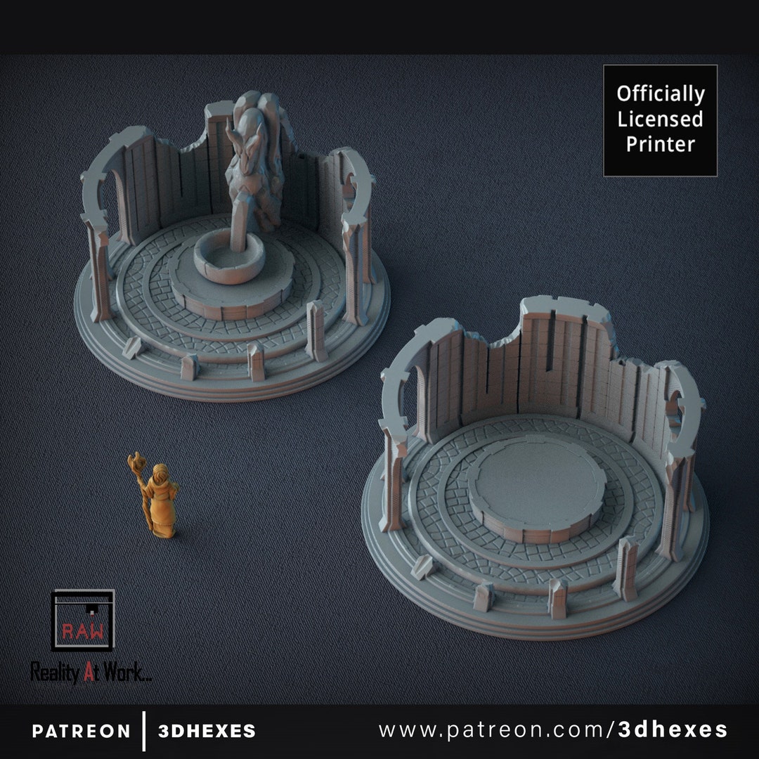Ancient Rotunda Dragon D&D Terrain 28-32mm | Dungeons and Dragons | Dnd ...