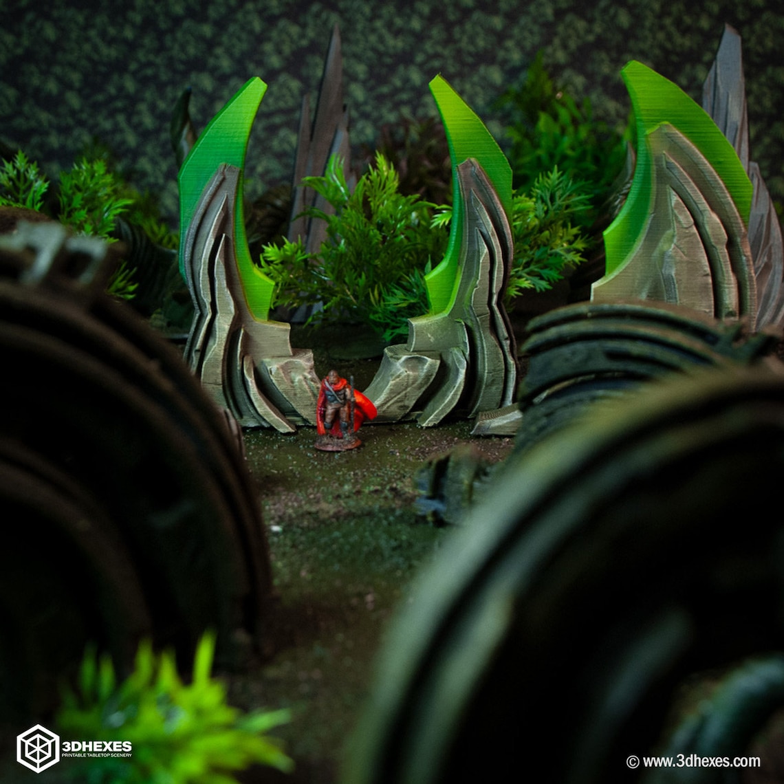 8pcs Arcane Structures Set D&D Terrain 28mm 32mm | Etsy