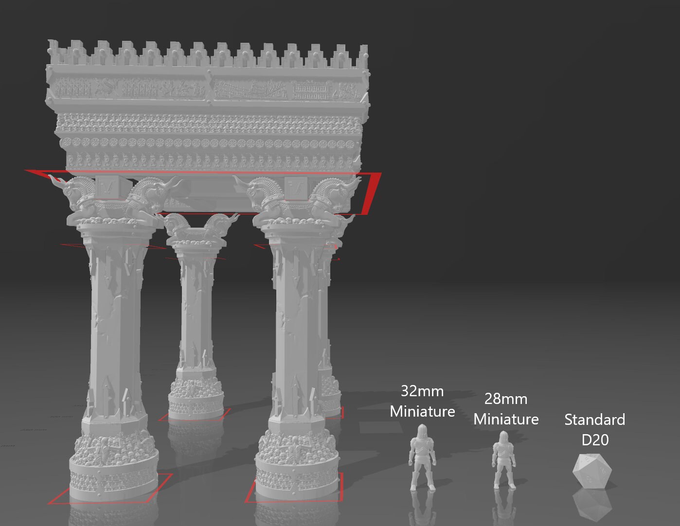 Chaos Dwarven Ziggurat Columns D&D 28mm 32mm Terrain - Etsy UK