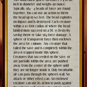 Bead of Force, Life Sized Prop for Dungeons and Dragons, Dnd ...