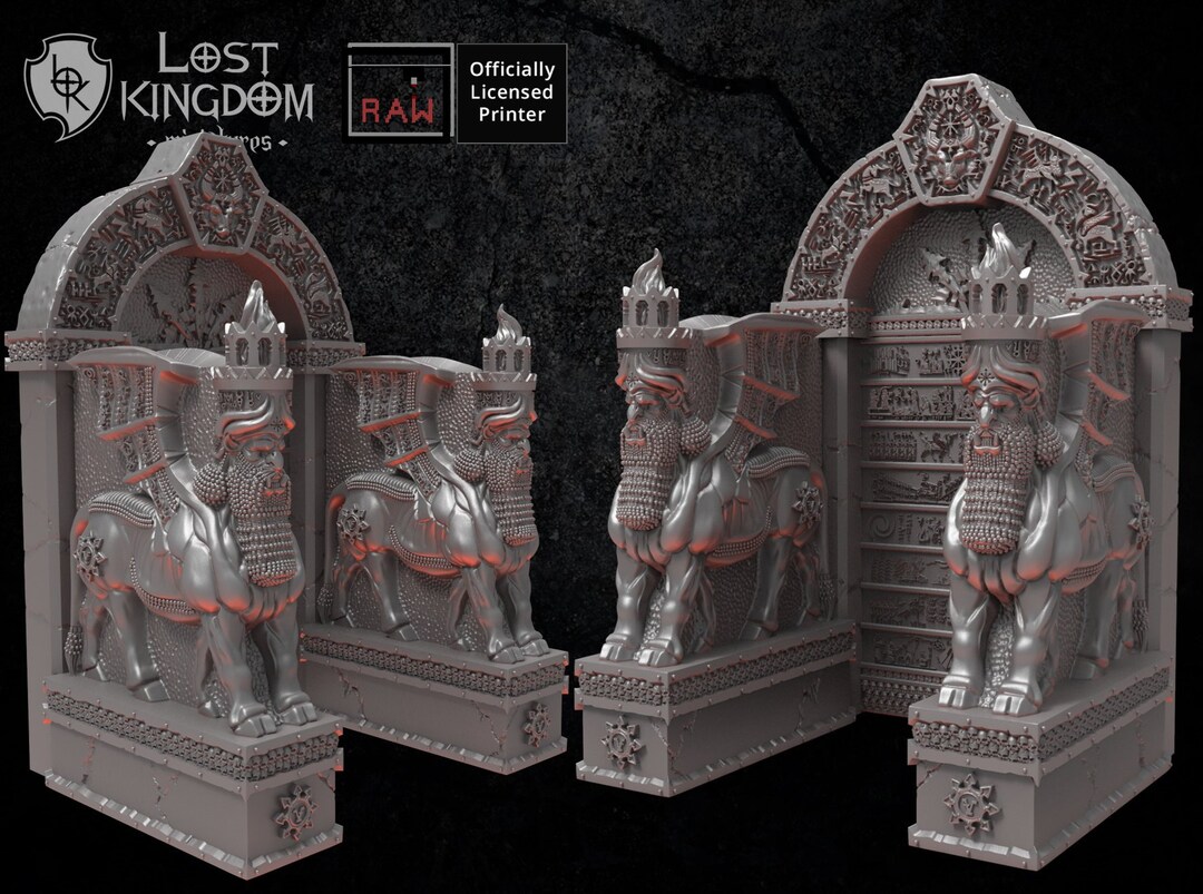 Chaos Dwarf Realm Gate D&D 28mm | 32mm Terrain | Dungeons and Dragons ...