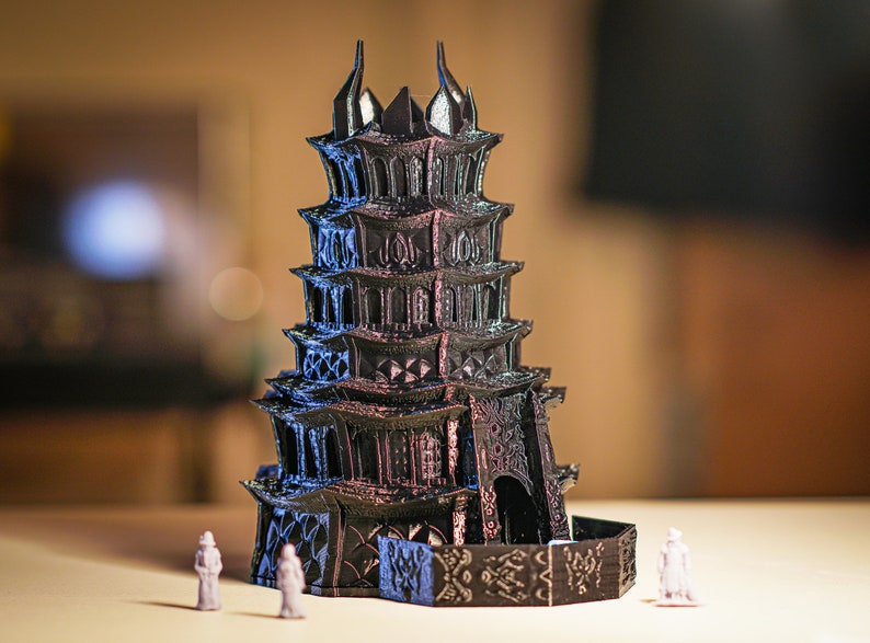 Drow Dark Elf EPIC Dice Tower Fates End | Etsy