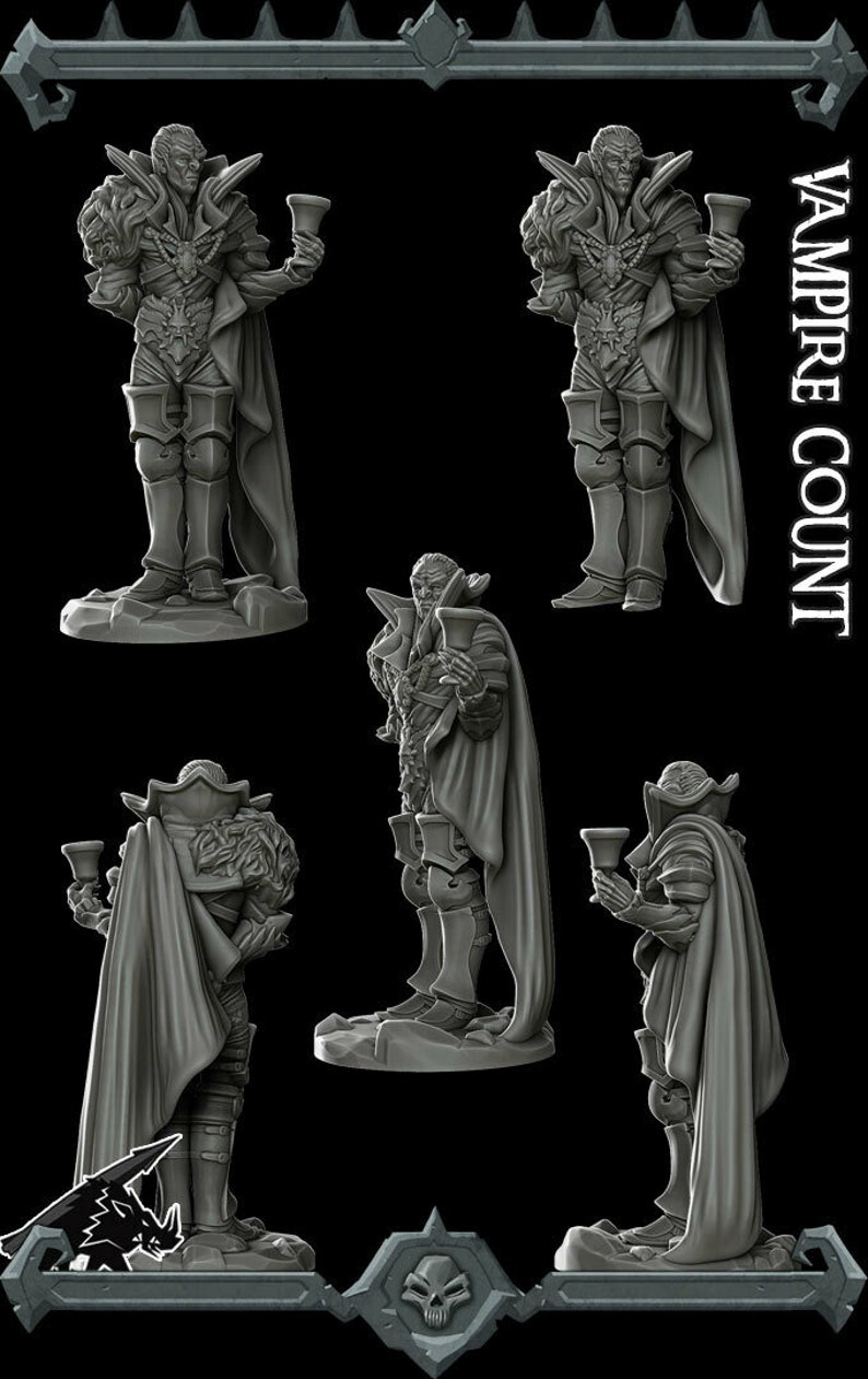 Strahd Vampire Count D&D 28mm 32mm miniature DnD | Etsy