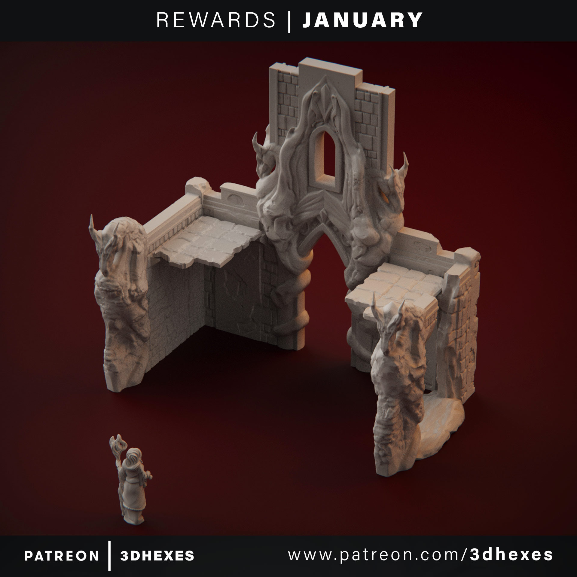 Dragon Archway D&D Terrain 28-32mm - Etsy