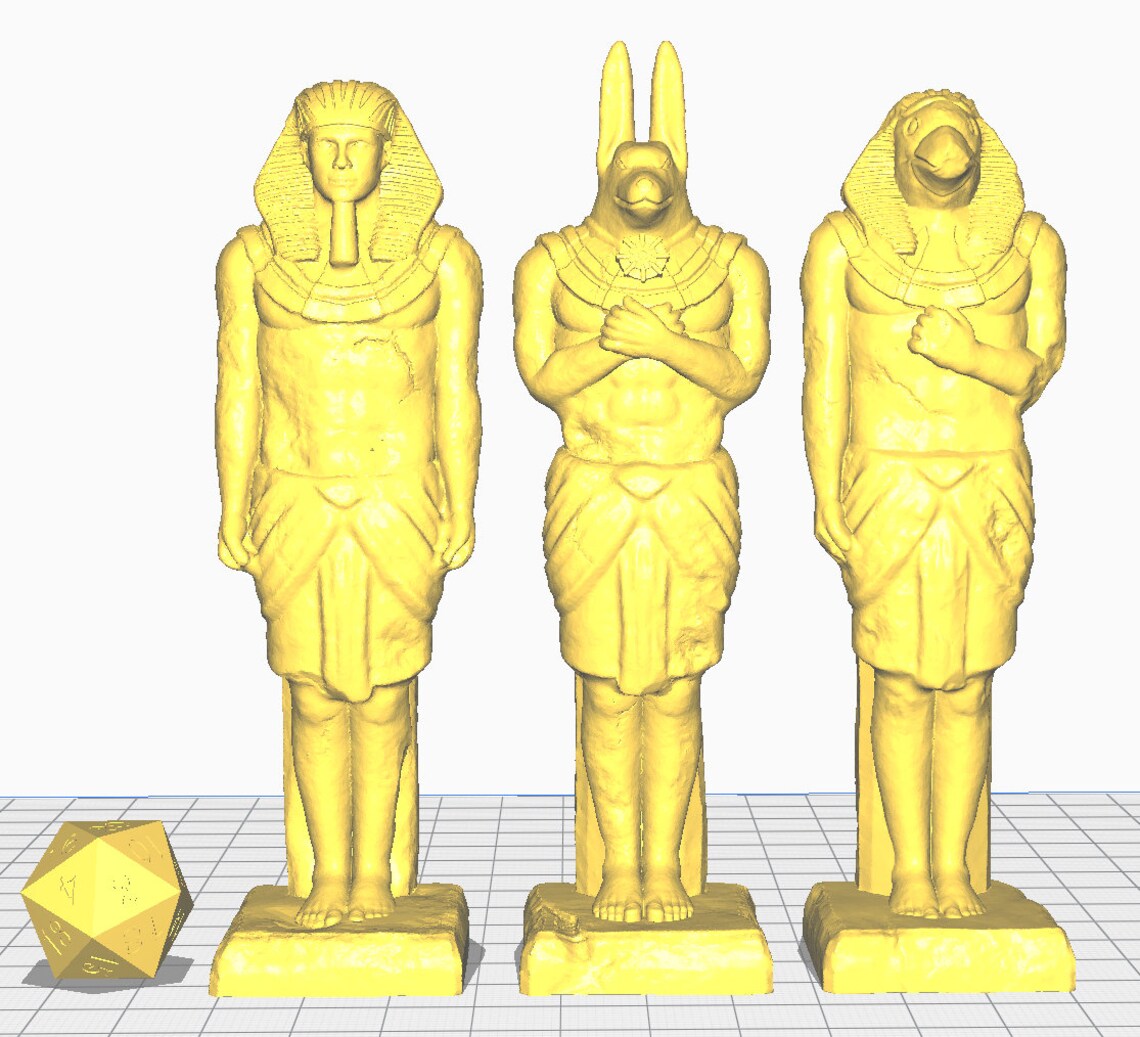 Temple Facade and Statues D&D Fantasy Terrain 28-32mm | Etsy