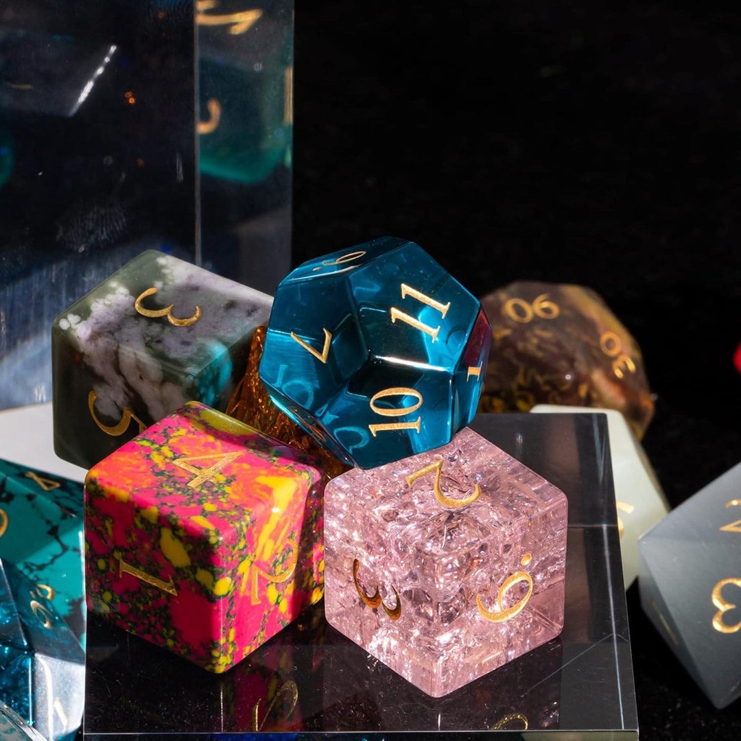 Mystery Gemstone, and Glass Dnd Dice Sets for Dungeons and Dragons ...