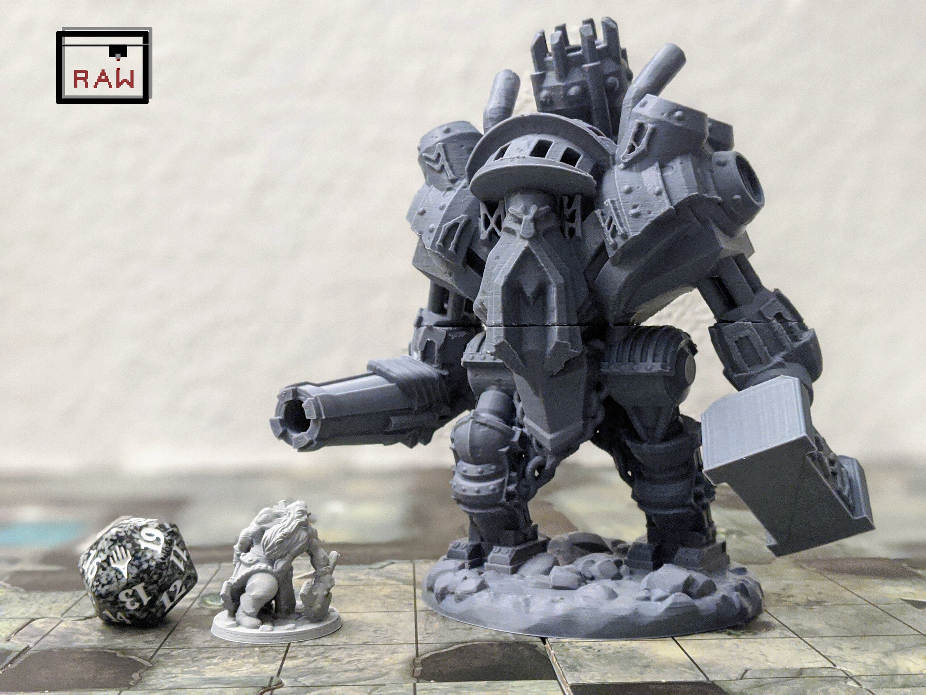 Dwarven War Construct D&D 28mm 32mm miniature DnD Dungeons | Etsy