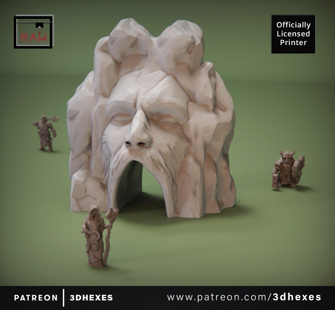 The Wizard Cave Entrance D&D Terrain 28mm | 32mm | Dungeons and Dragons ...