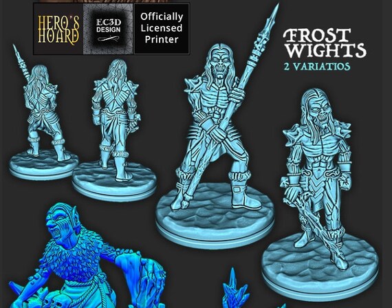 Frost Wights D&D 28-32mm miniature DnD Dungeons and Dragons | Etsy