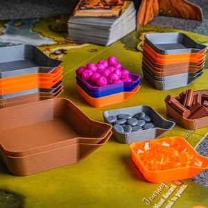 Stackable Board Game Component Bits Trays, Storage Trays, Beads ...