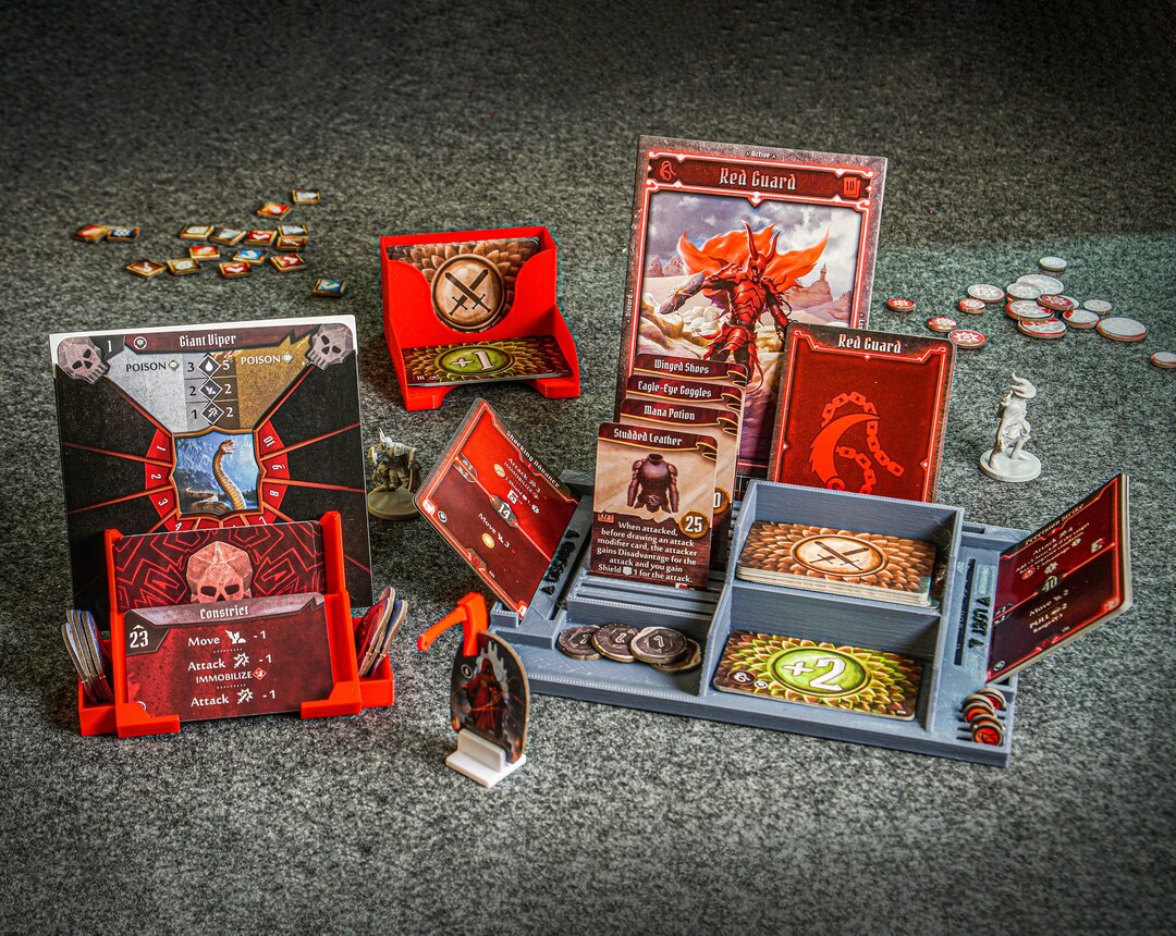 Gloomhaven Player Dashboard BUNDLE PACK, Playerboard, Jaws of the Lion ...