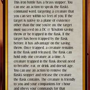 Iron Flask, Life Sized Prop for Dungeons and Dragons, Dnd, Pathfinder ...