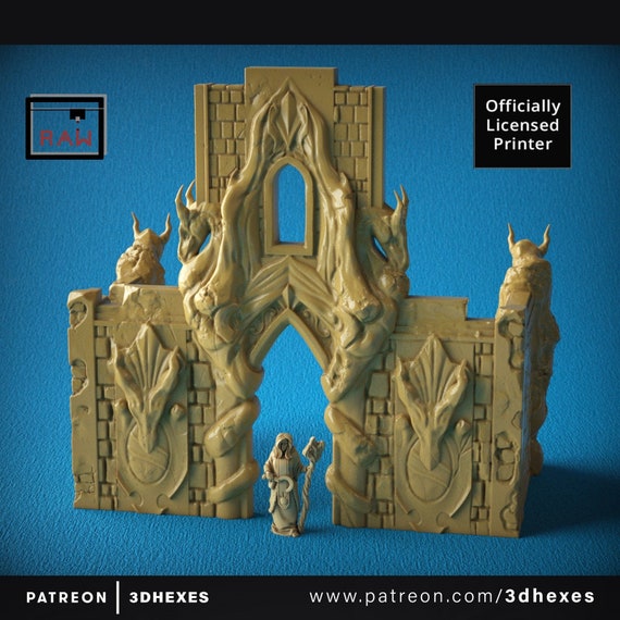 Dragon Archway D&D Terrain 28-32mm - Etsy