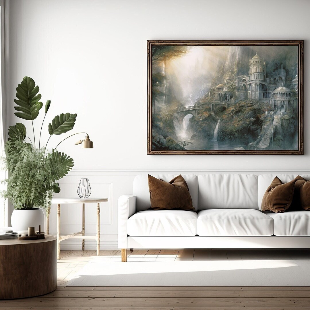 Tolkien Elven Forest Home Sanctuary, Commercial Use, Painting Design ...