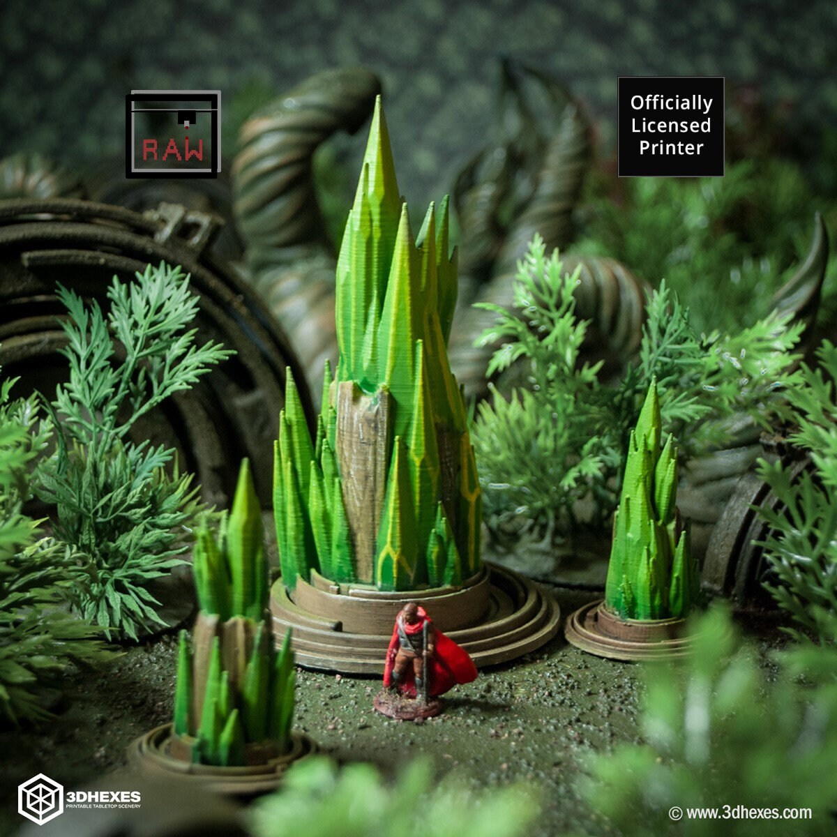 Arcane Crystal Spikes D&D terrain 28mm 32mm DnD Dungeons | Etsy