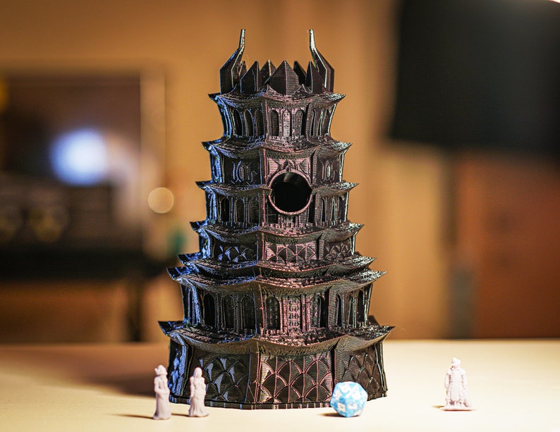Drow Dark Elf EPIC Dice Tower Fates End | Etsy