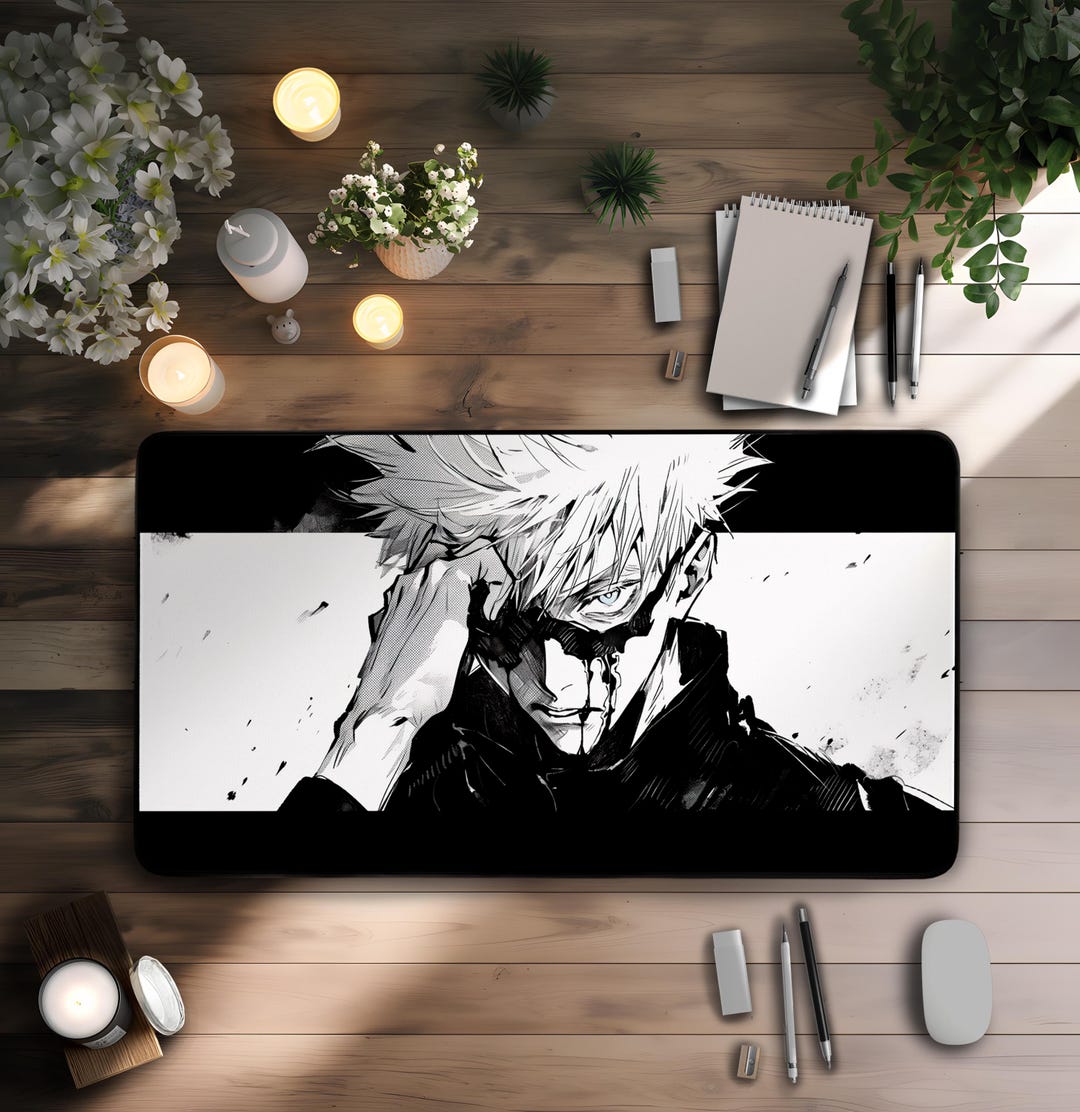 JJK Six Eyes Sorcerer, Mousepad, 24 X 14 Inches, MTG Gifts, Anime ...