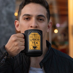 Helldivers 2 Liber-tea Mug 11oz 15oz, How About a Nice Cup of Liber-tea ...