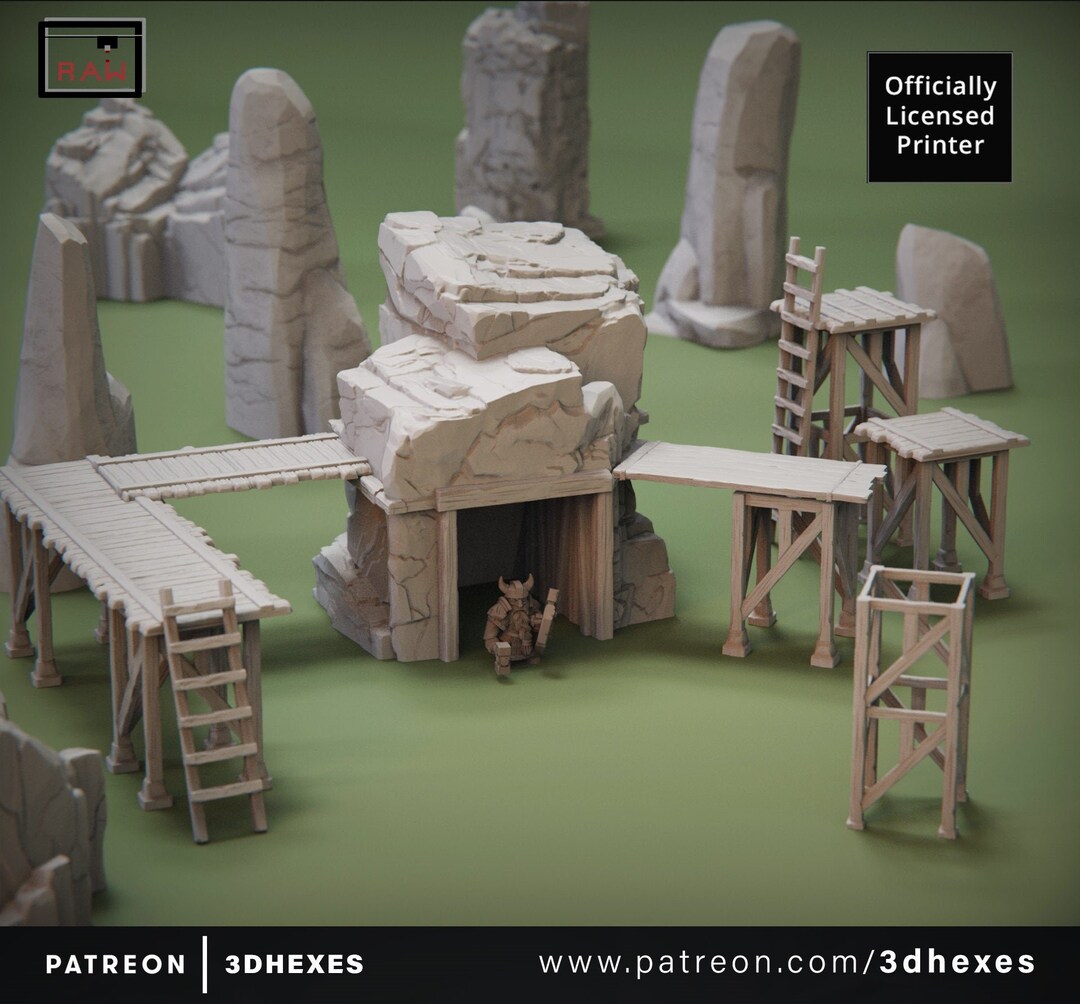 26pcs the Stone Pillars Outpost Mine Entry D&D Terrain 28-32mm - Etsy