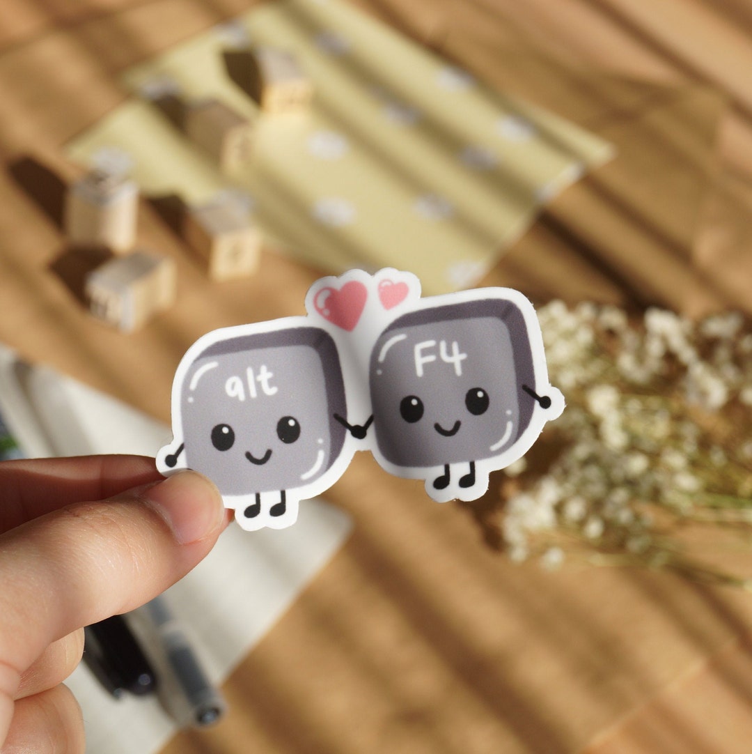 Cute Nerdy Key Sticker | Stickermule Quality | Waterproof Vinyl Matte ...