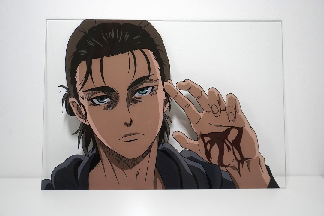 Eren Yeager | Anime Glass Painting | Attack on Titan | 21x29,7 Cm ...