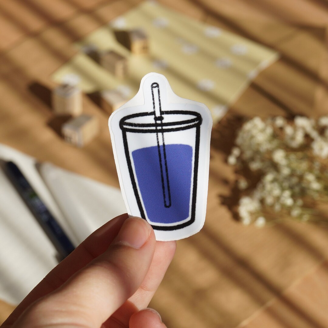 Cute Water Cup Sticker Easy Peel Stickerapp Quality Waterproof Vinyl ...