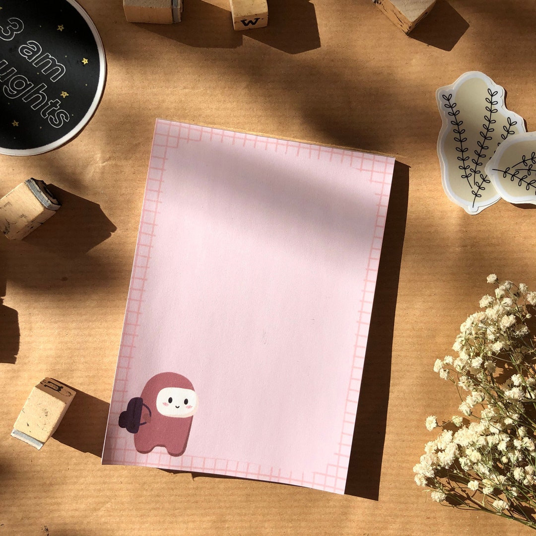 Among Us Notepad A6 Kawaii Among Us Notepad Digital Art Cute Kawaii ...