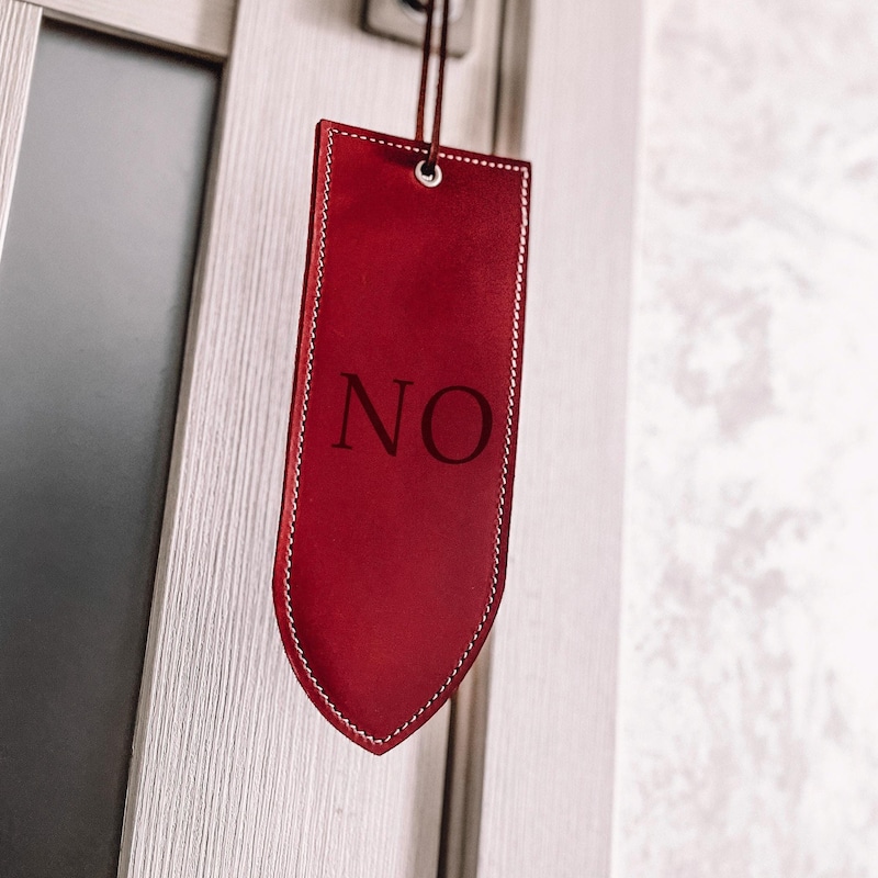 Custom Door Hanger Leather - Etsy