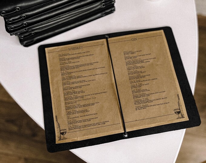 Menu Covers, Menu Folio Book, Leather Menu, Restaurant Menu Cover, Menu ...