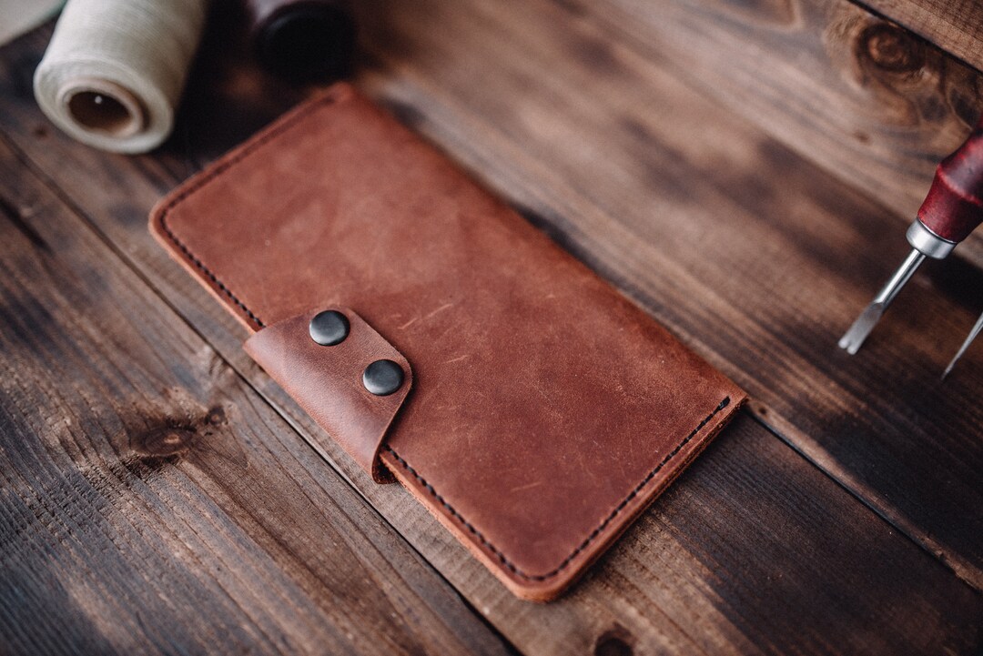 Long Wallet, Card Wallet Leather, Mens Long Leather Wallet, Tall Wallet ...