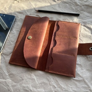Leather Long Wallet for Menpersonalized Men's Wallet - Etsy