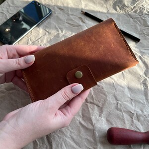 Leather Long Wallet for Menpersonalized Men's Wallet - Etsy