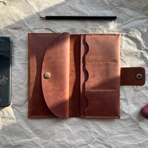 Leather Long Wallet for Menpersonalized Men's Wallet - Etsy