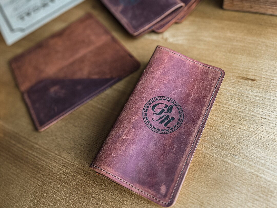 Personalized Leather Check Presenter, Restaurant Bill Holder With ...