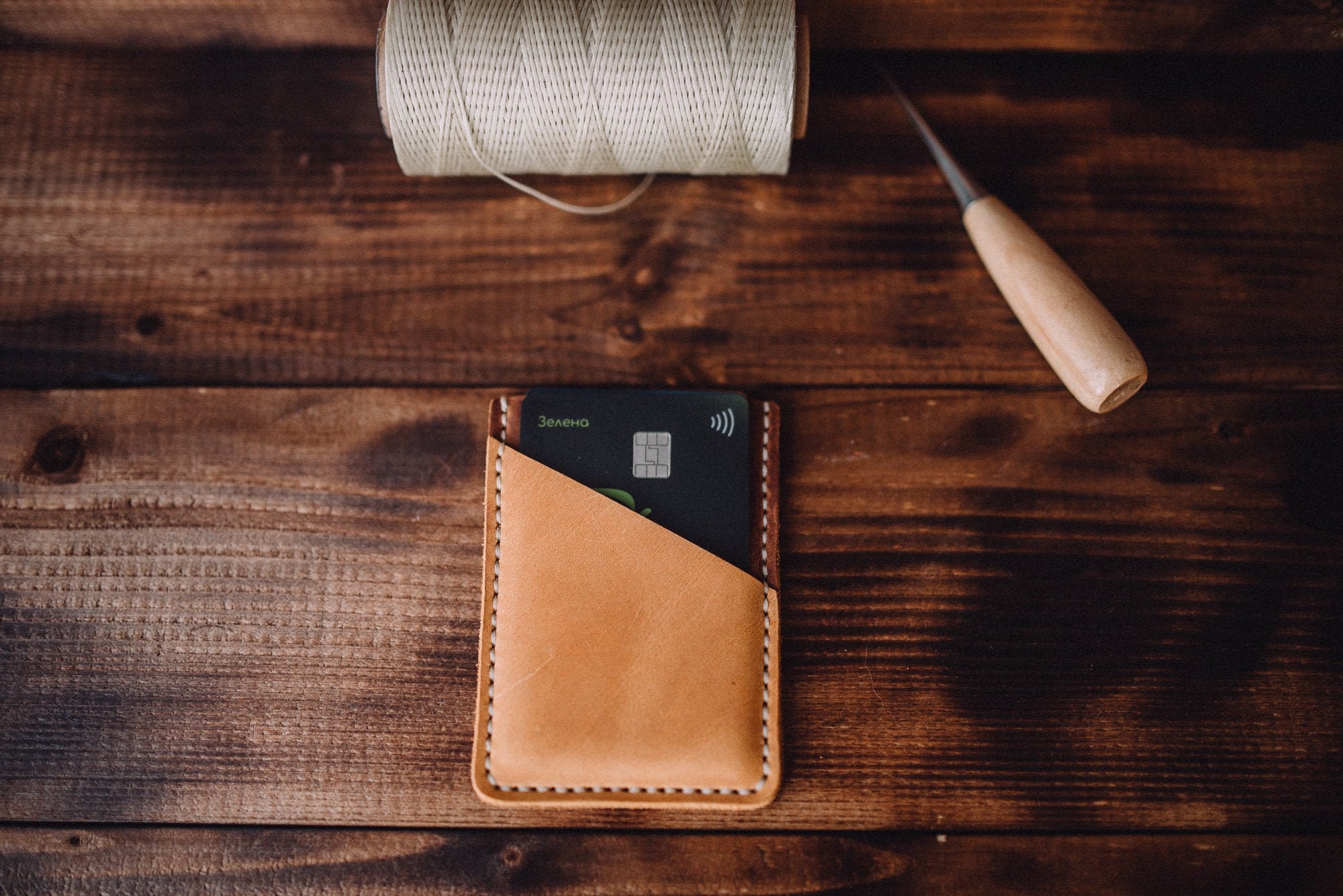 Personalized card holderMinimalist card holder Leather card | Etsy