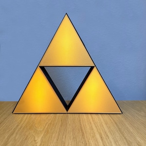 Zelda Triforce Logo - Led - Etsy