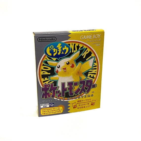 Pokemon Yellow Japan Reproduced Replacement Box Case | Etsy