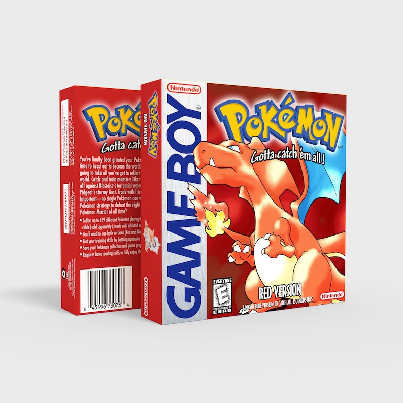 Pokemon Red - Replacement Box - Etsy