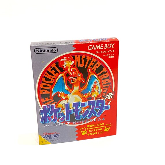 Pokemon Red Japan Reproduced Replacement Box Case High | Etsy