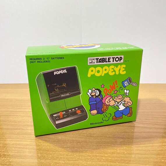 POPEYE TABLE TOP Reproduced Replacement Box Case High | Etsy