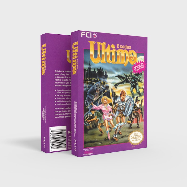 Ultima Exodus NES - Replacement Box - Etsy