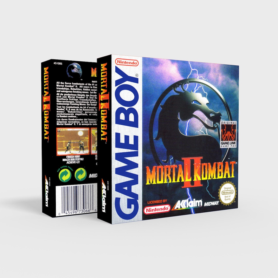 Mortal Kombat II Game Boy - Replacement Box - Etsy