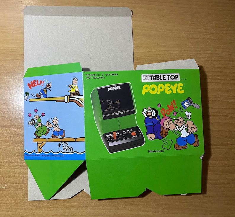 Popeye Table Top - Reproduced Console Replacement Box - Etsy