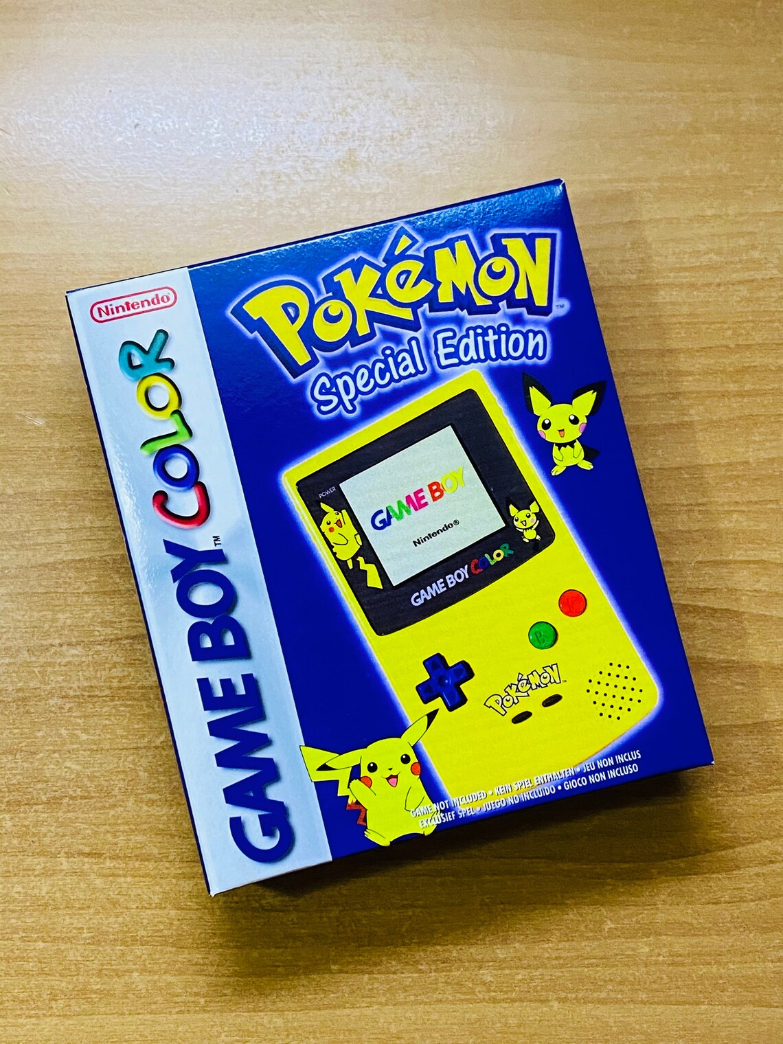 Game Boy Color Pikachu Reproduced Replacement Box Case | Etsy