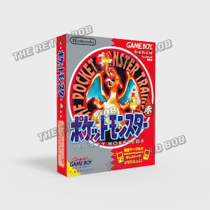 Pokemon Red Japan - Reproduced Replacement Box | Case - High Quality - Etsy
