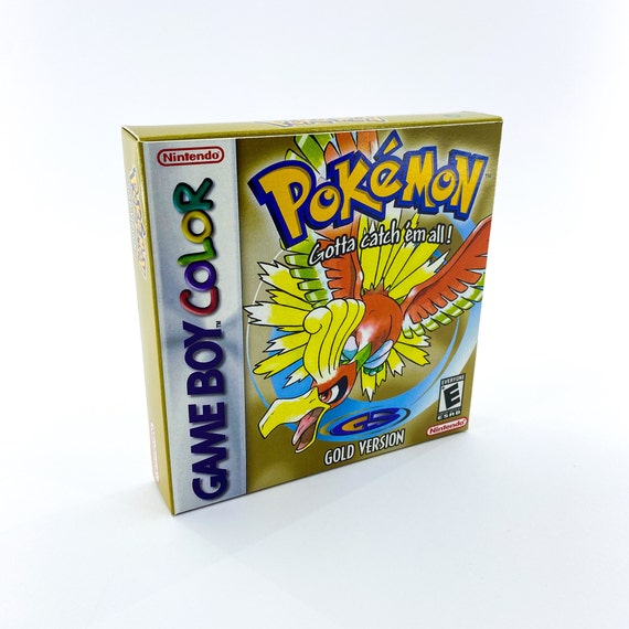 Pokemon Gold Reproduced Replacement Box Case High - Etsy